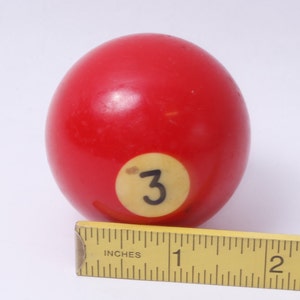 Red, No Three, 3, Replacement Ball, Billiards Ball, Pool Game, Photo ...