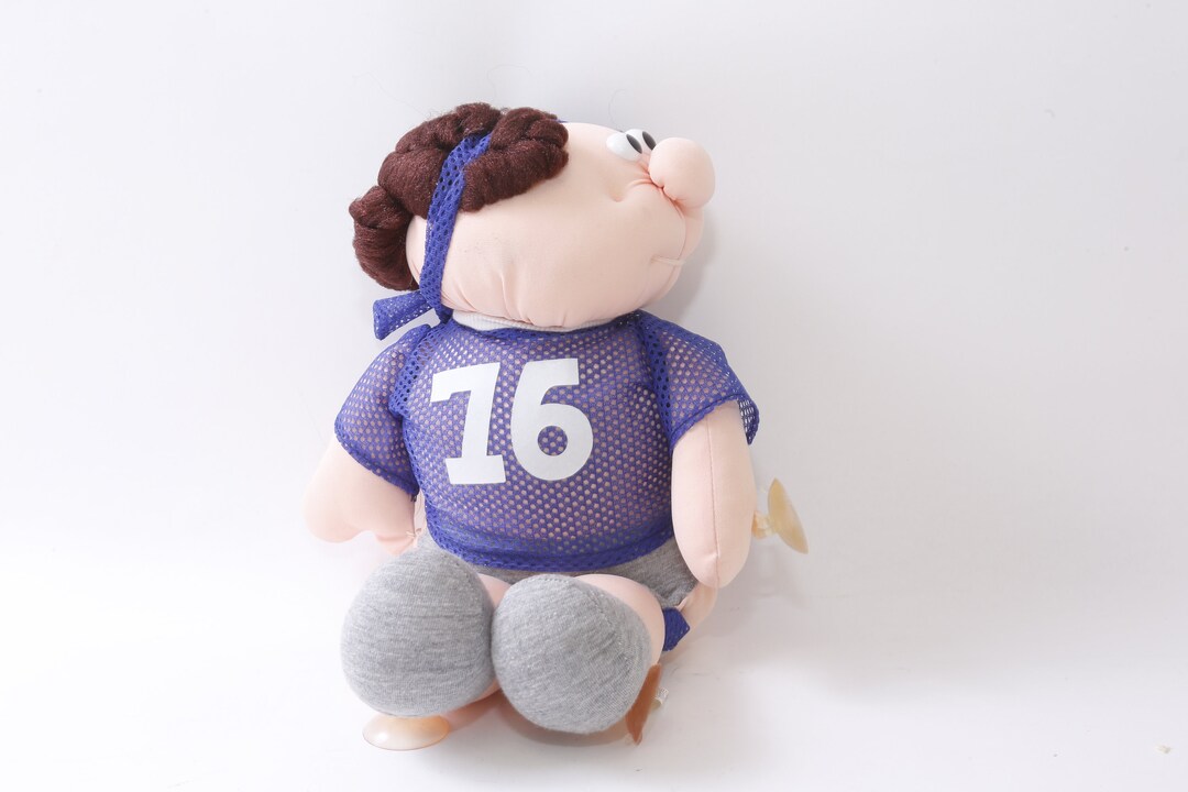 Kamar Style Football Player, Plush Doll, Purple Uniform, 12", Vintage ...