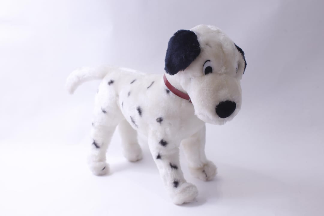 1980s Disney 101 Dalmatians, Pongo, Plush Father Dog, Soft Toy, Stuffed ...