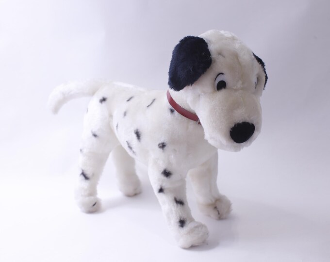 1980s Disney 101 Dalmatians, Pongo, Plush Father Dog, Soft Toy, Stuffed ...