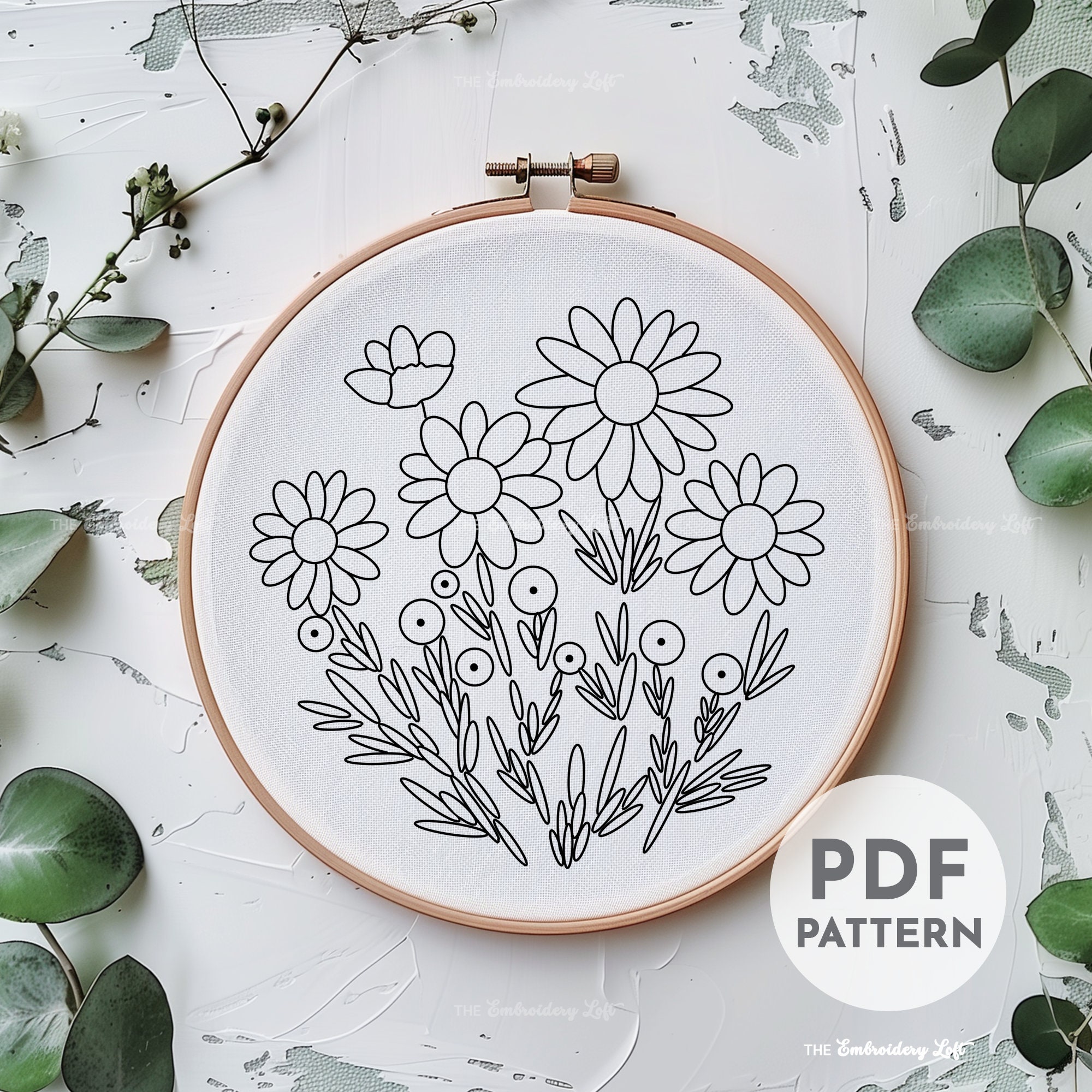Marigold Flowers Hand Embroidery Pattern, Marigold Pattern, Marigold ...