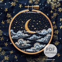 Celestial Tree Hand Embroidery Pattern, Embroidery for Children's Room ...