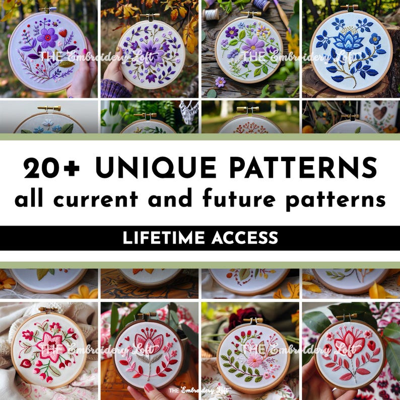 MINI COLLECTION, Folk Art Style Hand Embroidery Pattern Collection ...