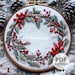 Red Cardinal Hand Embroidery Pattern, Red Cardinal Pattern, Christmas ...