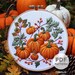 Autumn Leaves Hand Embroidery Pattern, Fall Leaf, Autumn Embroidery ...