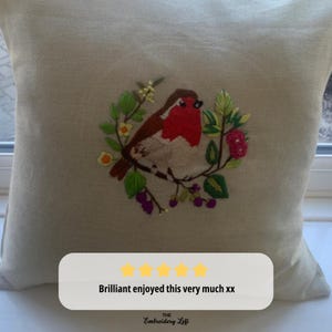 Spring Robin Hand Embroidery Pattern, Robin Pattern, Spring Bird ...