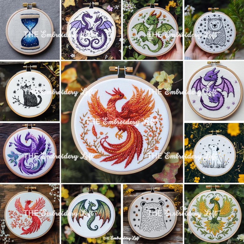 MINI COLLECTION, Celestial Hand Embroidery Pattern Collection, Current ...