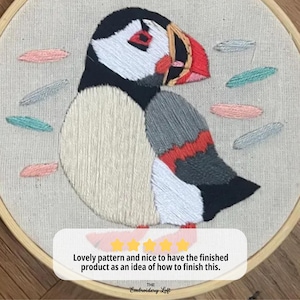 Puffin Hand Embroidery Pattern, Cute Puffin, Puffin Pattern, Seabird ...