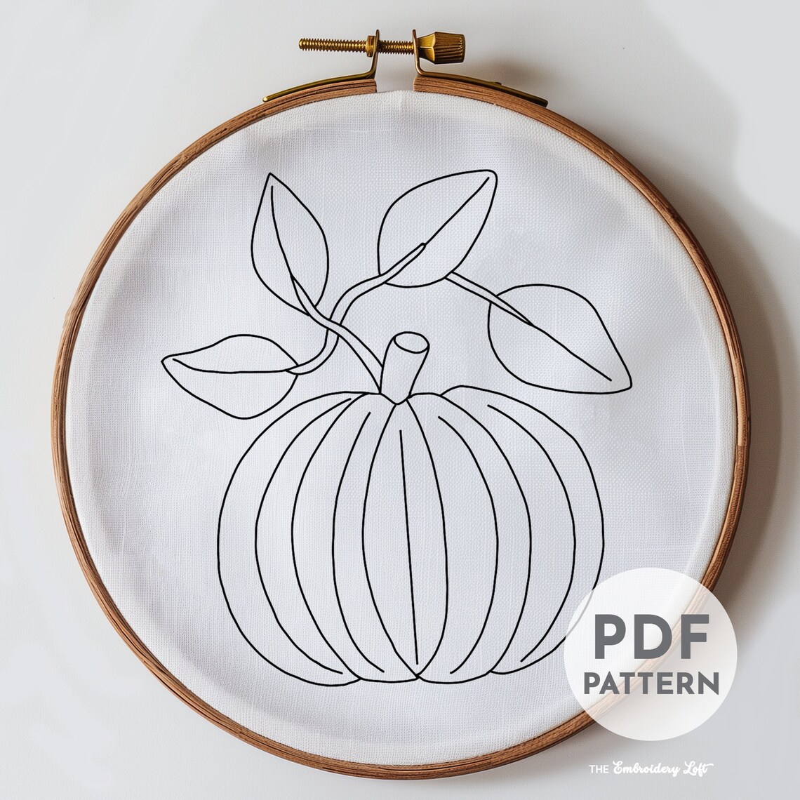 Autumn Pumpkin Hand Embroidery Pattern, Pumpkin Pattern, Halloween ...