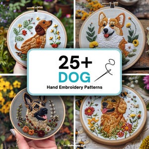 MINI COLLECTION, Dogs Hand Embroidery Pattern Collection, Current and ...