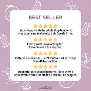 WHOLE SHOP BUNDLE, Hand Embroidery Pattern Collection, Current and ...