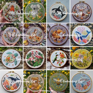 MINI COLLECTION, Animals Hand Embroidery Pattern Collection, Current ...