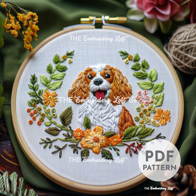 Spaniel Cross Stitch - Etsy