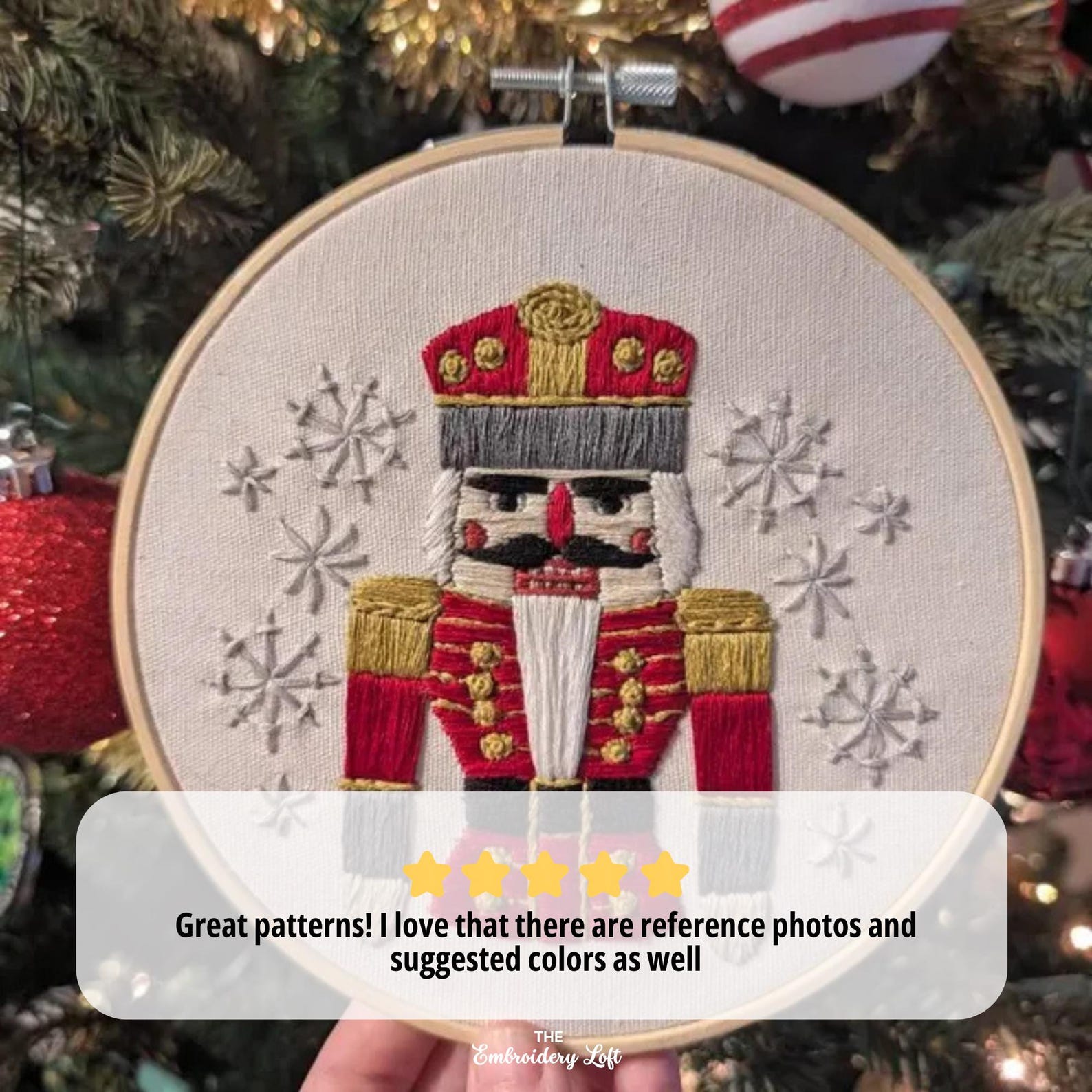 Nutcracker Hand Embroidery Pattern, Christmas Nutcracker Design ...