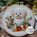 Poodle Hand Embroidery Pattern, Poodle Dog, Dog Embroidery, Pet ...