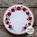 Carnation Wreath Hand Embroidery Pattern, Carnation Flower Botanical ...