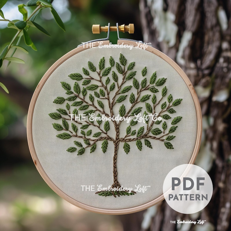 Tree Embroidery - Etsy