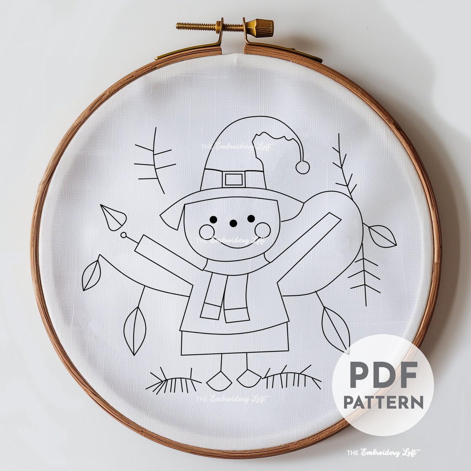 Scarecrow Hand Embroidery Pattern, Scarecrow Pattern, Scarecrow Design ...
