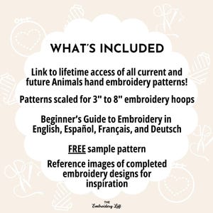 MINI COLLECTION, Animals Hand Embroidery Pattern Collection, Current ...