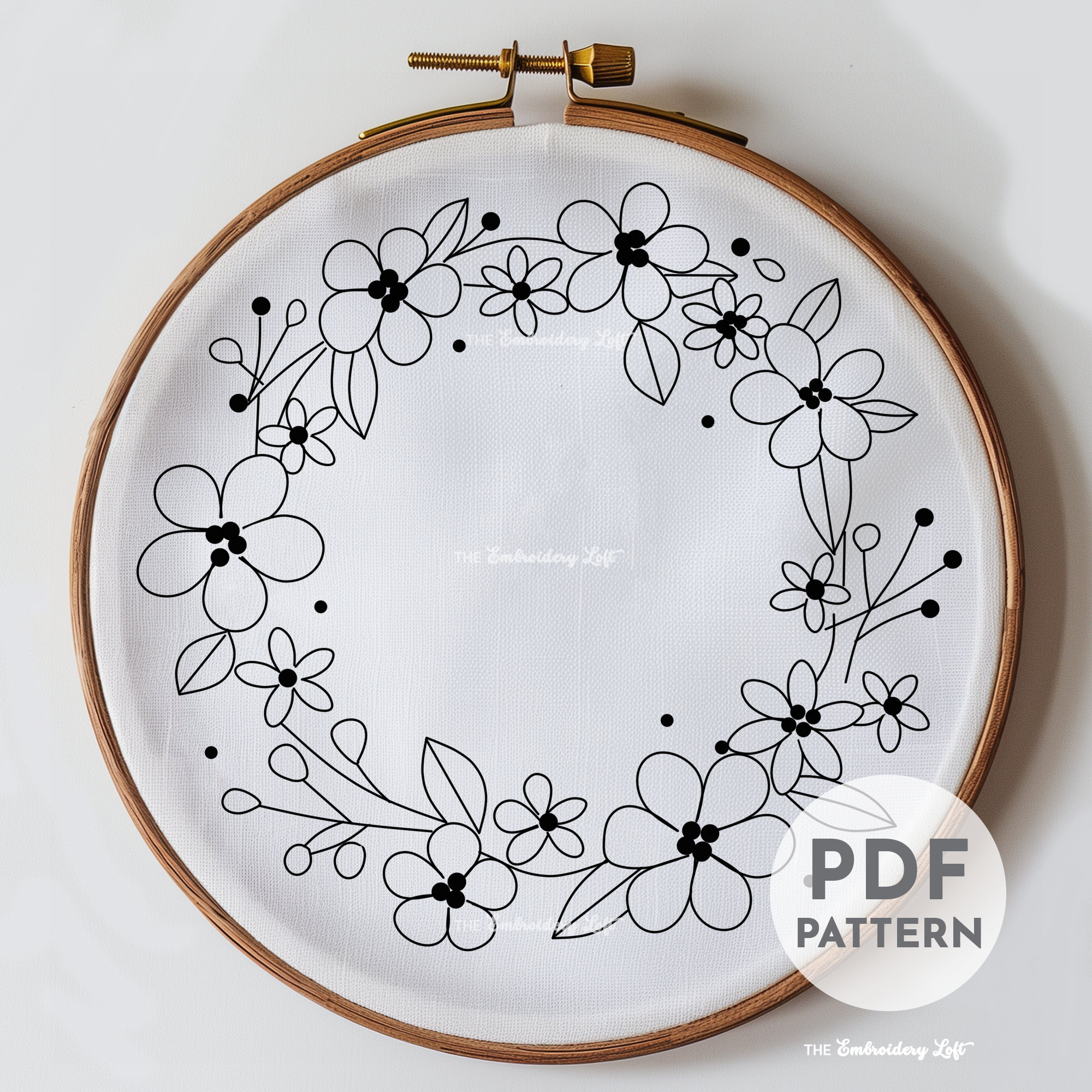Pink and White Hand Embroidery Pattern, Flower Design, Flower Pattern ...