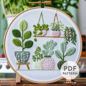 Plant Embroidery - Etsy