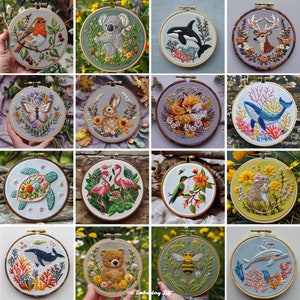 MINI COLLECTION, Animals Hand Embroidery Pattern Collection, Current ...