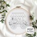 Pink Flower Cart Hand Embroidery Pattern, Flower Stand, Flower Cart ...