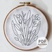 Wheat Grass Hand Embroidery Pattern, Meadow Embroidery Pattern, Nature ...