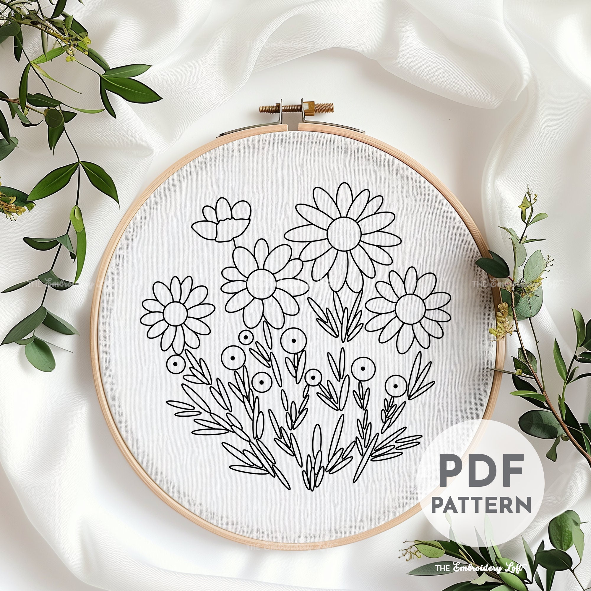 Marigold Flowers Hand Embroidery Pattern, Marigold Pattern, Marigold ...