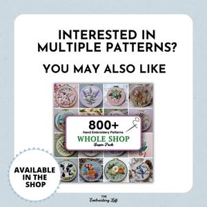 Floral Barn Hand Embroidery Pattern, Farmhouse Pattern, Farm Life ...