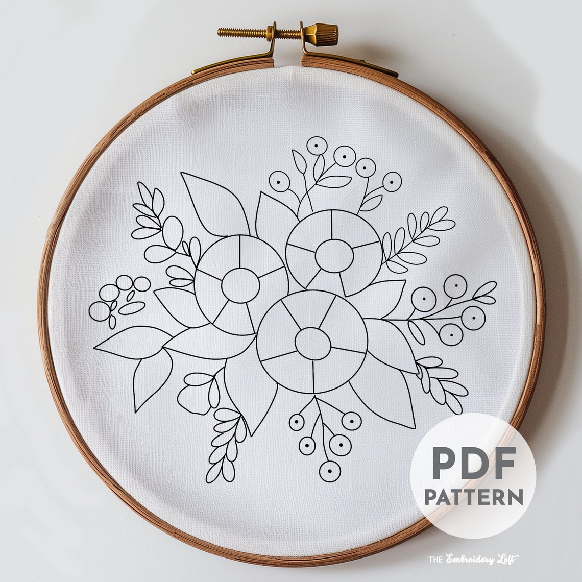 Summer Roses Hand Embroidery Pattern, Roses Pattern, Floral Pattern ...