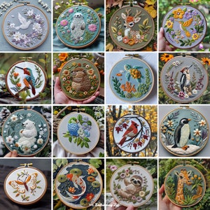 MINI COLLECTION, Animals Hand Embroidery Pattern Collection, Current ...