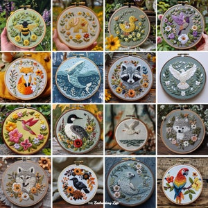 MINI COLLECTION, Animals Hand Embroidery Pattern Collection, Current ...