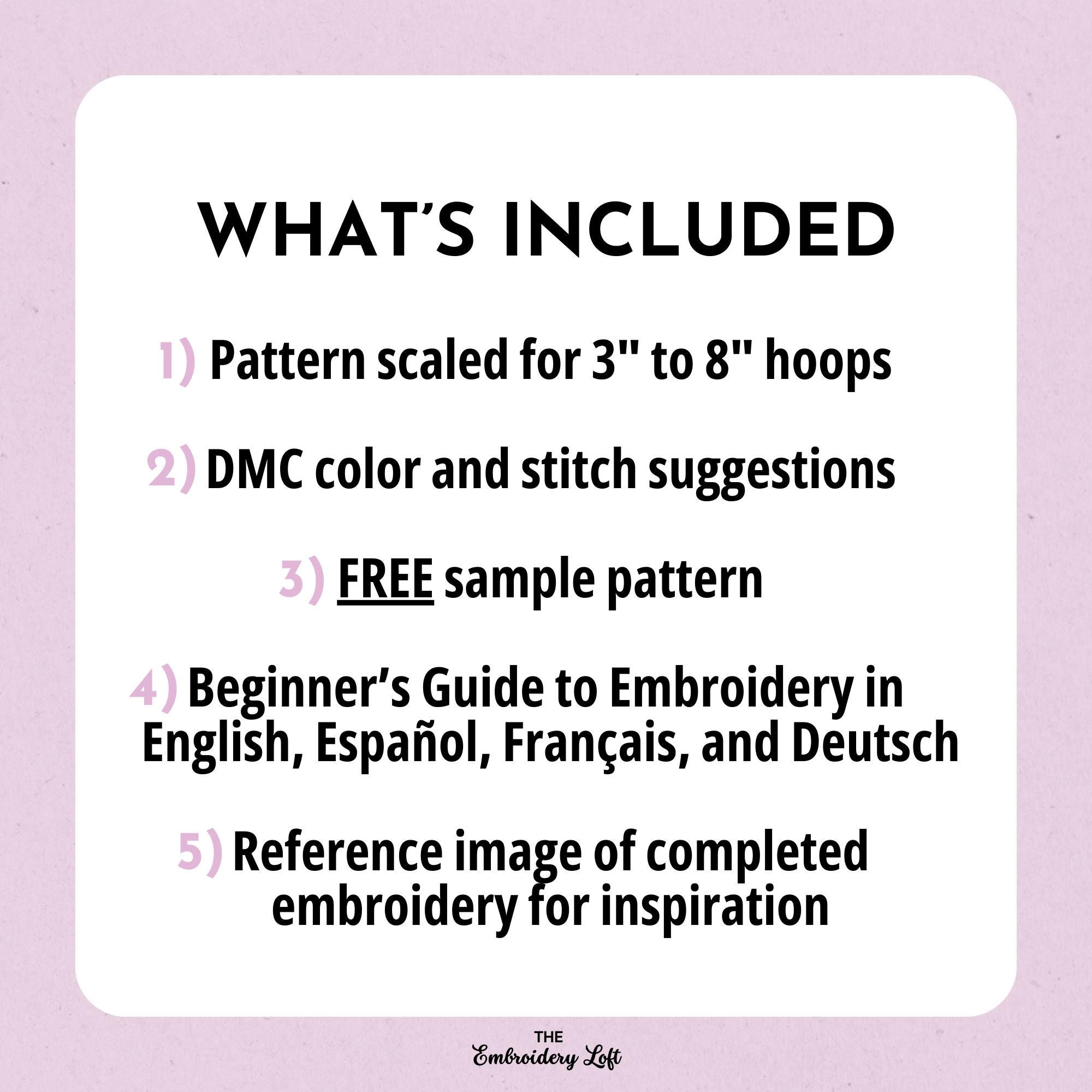 Blushing Floral Wreath Hand Embroidery Pattern, Flower Design, Flower ...