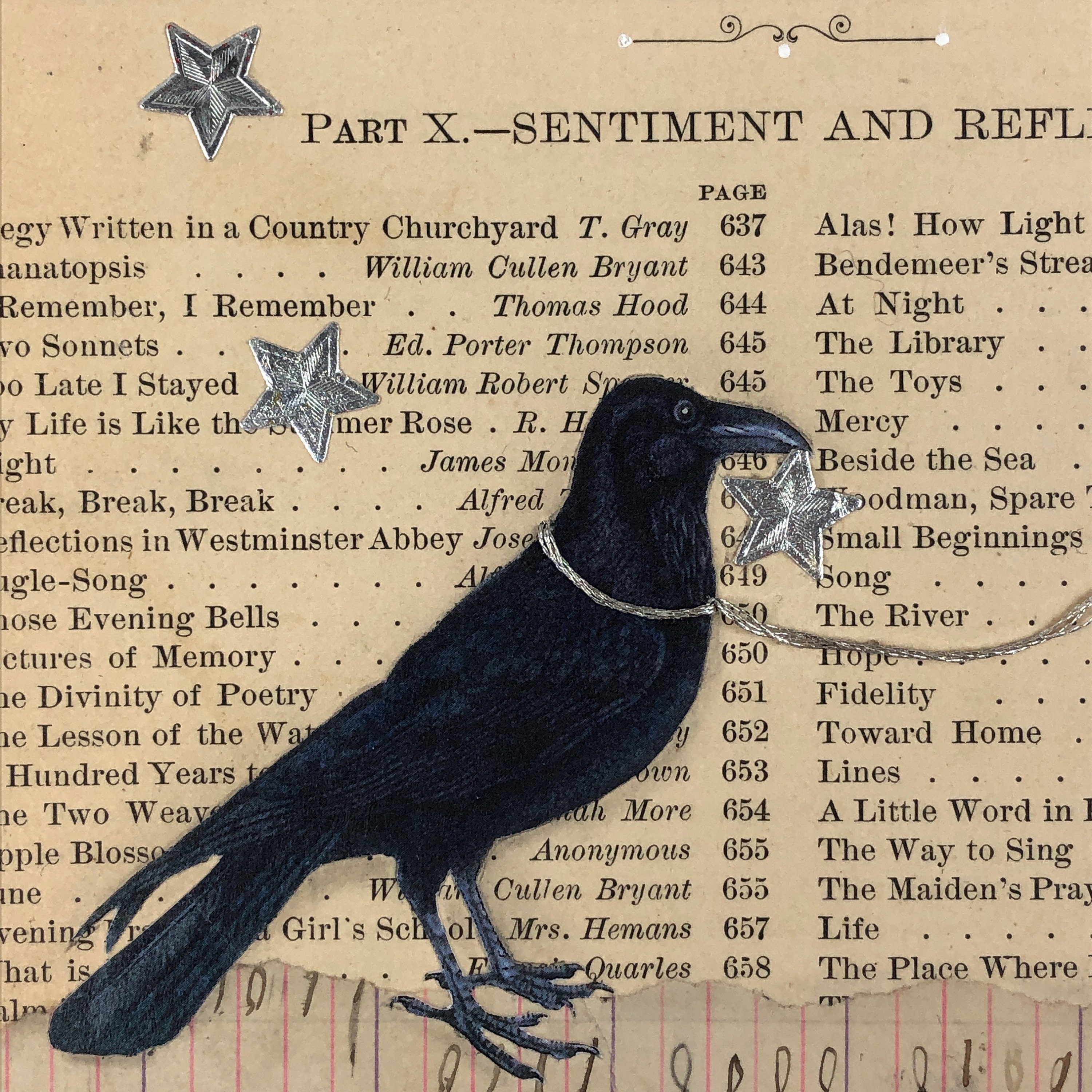 Corvid 19 Printable Design Collage Sheet Art Journal ATC Digital ...