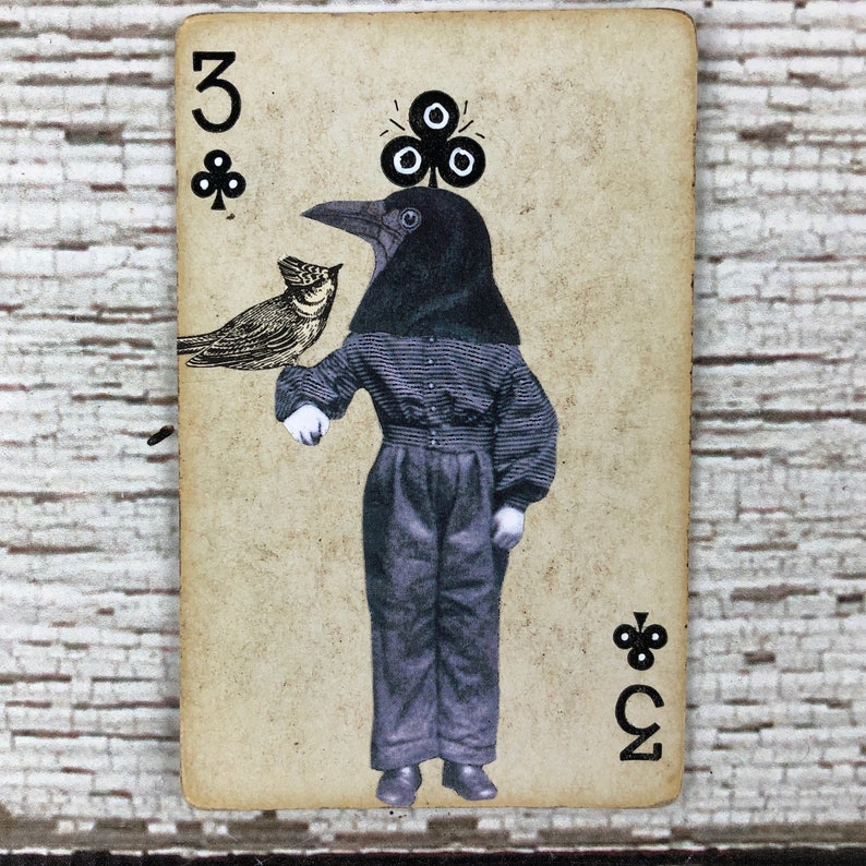 Corvid Kids Printable Design Collage Sheet Art Journal ATC Digital ...