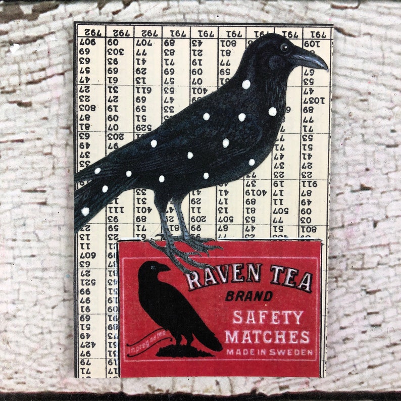 Corvid 19 Printable Design Collage Sheet Art Journal ATC - Etsy