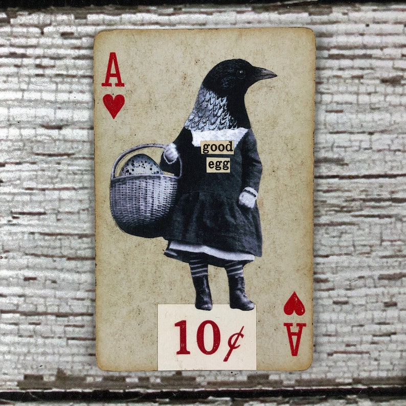Corvid Kids Printable Design Collage Sheet Art Journal ATC Digital ...