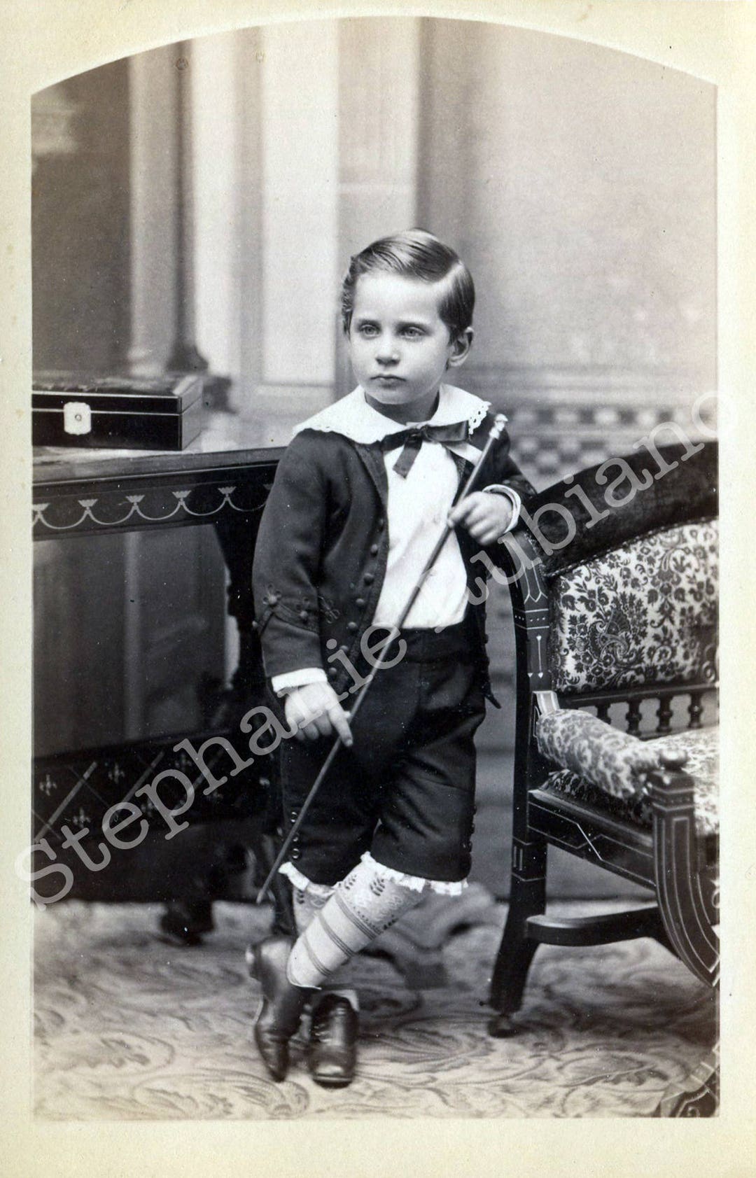 DIGITAL DOWNLOAD Antique Cabinet Card Photograph Dapper Boy With ...