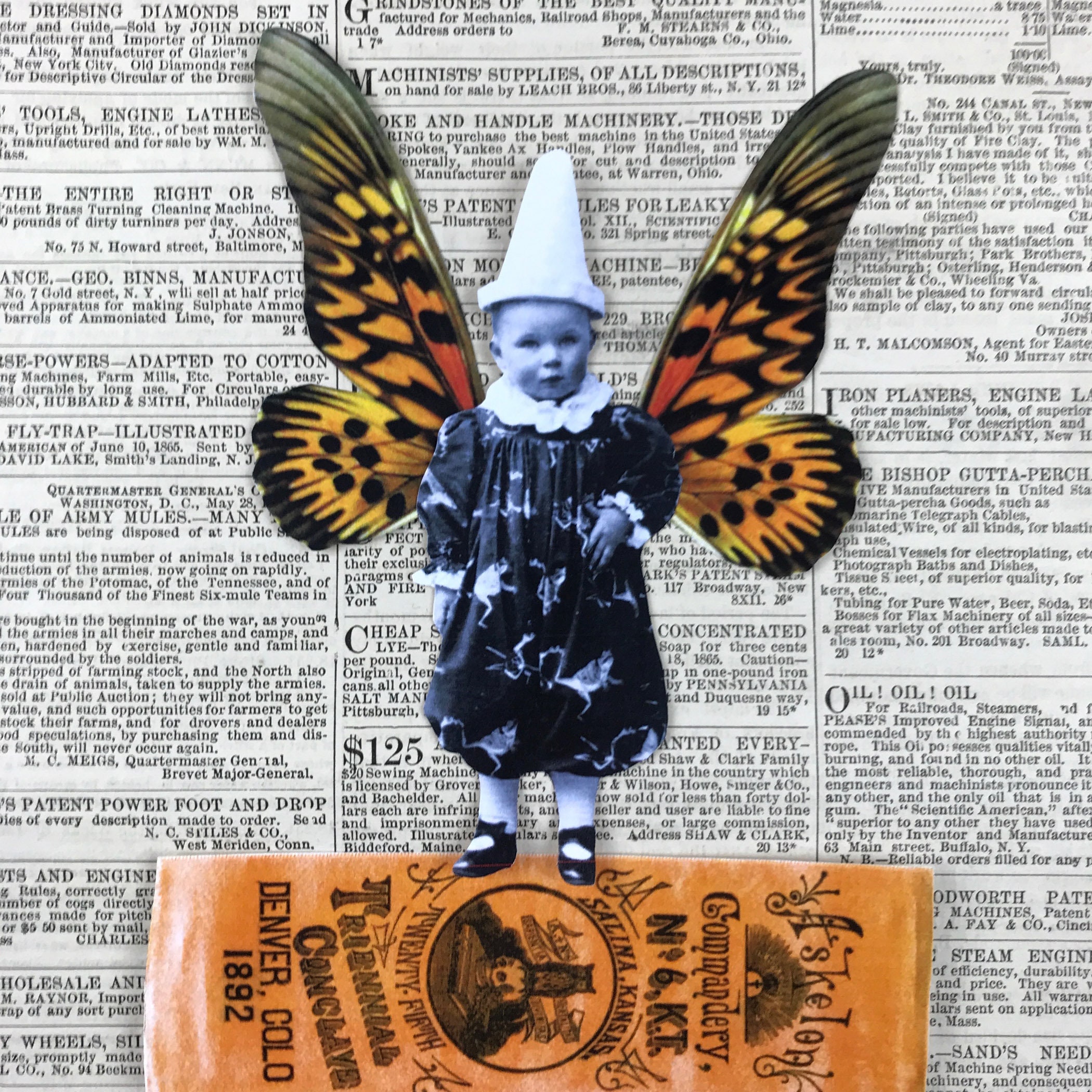 Grumpy Halloween Fairy Printable Design Collage Sheet Journal Digital ...