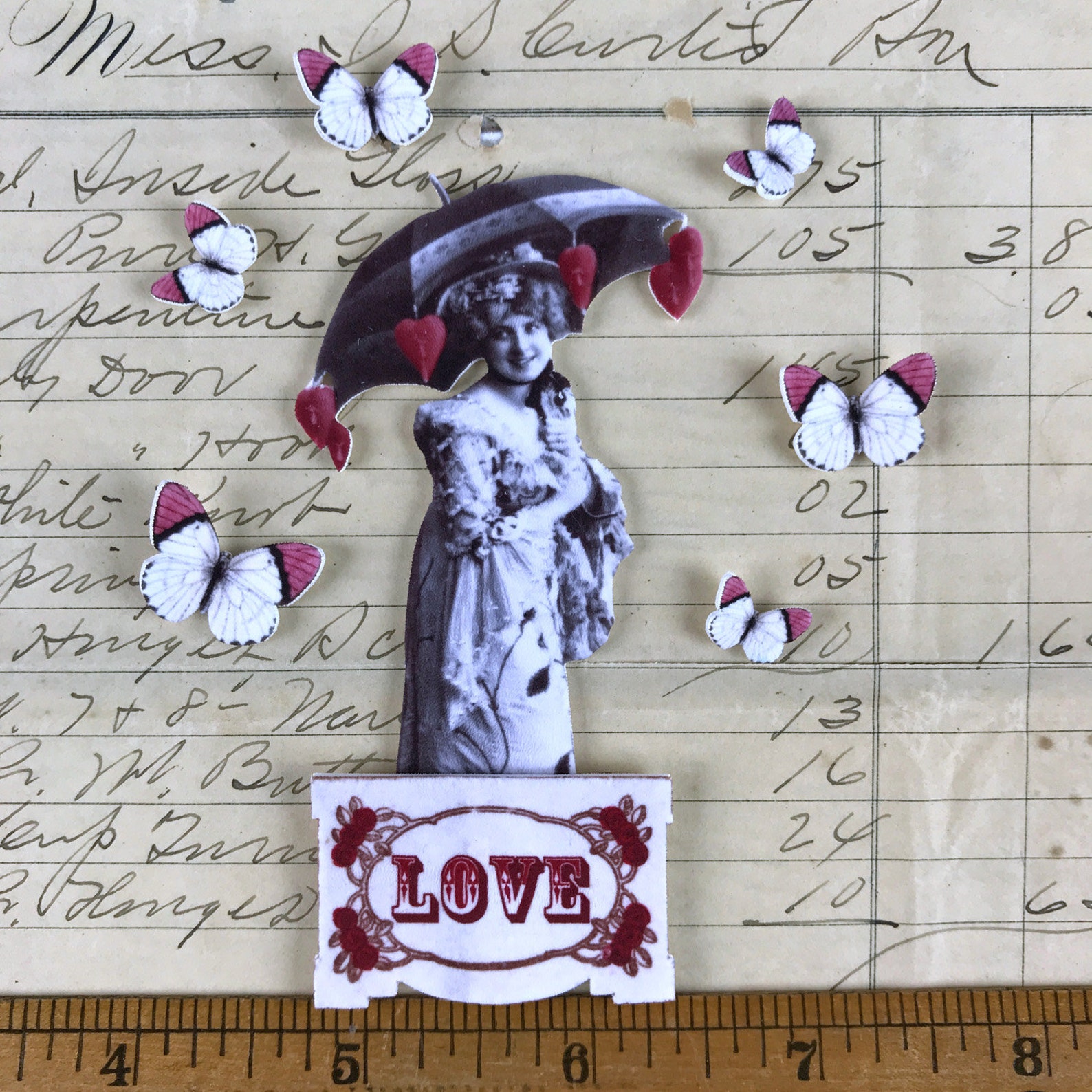 Valentine Heartstrings Shrink Plastic Printable Design Collage Sheet ...