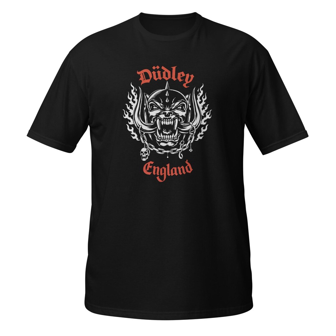 Dudley England Rock T-shirt – Heavy Metal Graphic Band Style Tee ...