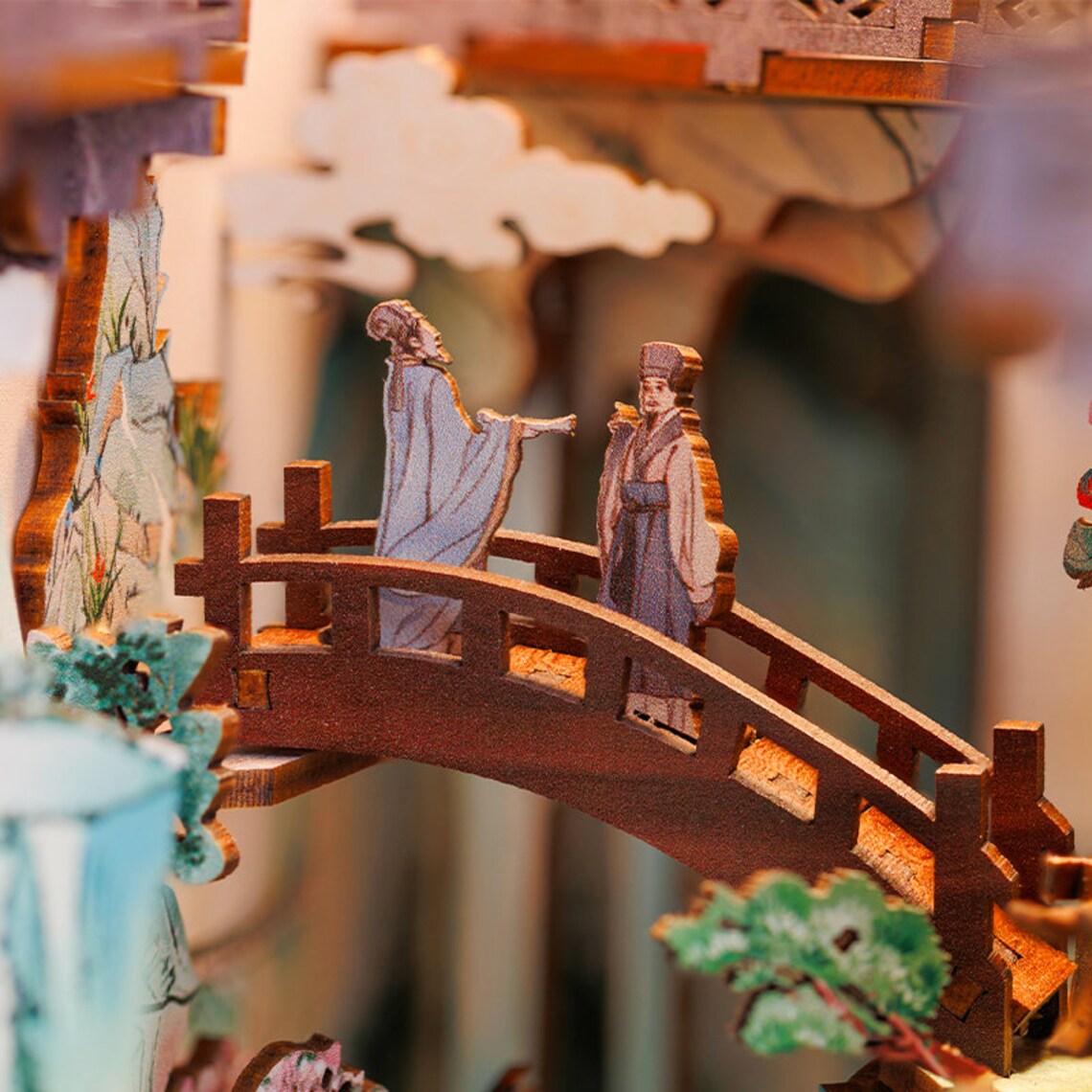 DIY Asian Temple Miniature Kit, DIY Book Nook Kit, Diorama Kit ...