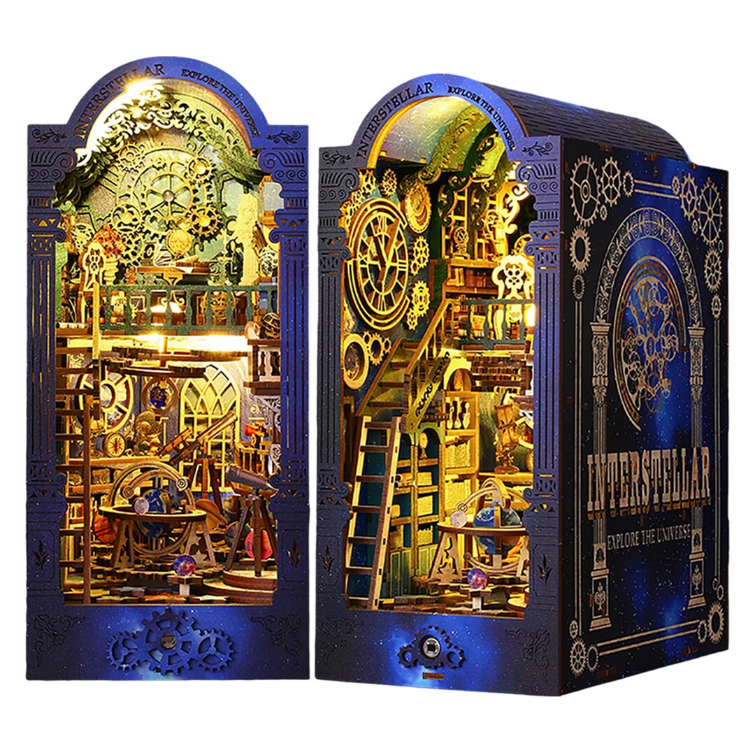 DIY Space Exploration Miniature Kit, Interstellar Book Nook Kit ...