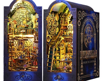 DIY Cat Coffee Shop Miniature Kit, DIY Book Nook Kit, Coffee Shop ...