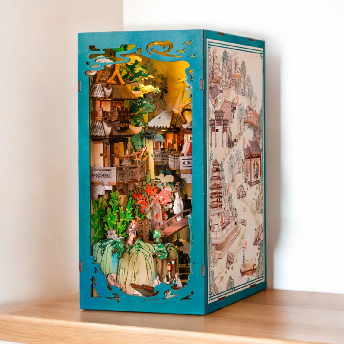 DIY Asian Temple Miniature Kit, DIY Book Nook Kit, Diorama Kit ...