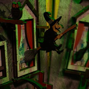 DIY Halloween Spooky Alley Miniature Kit, DIY Book Nook Kit, Diorama ...