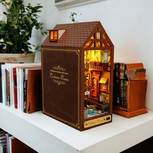 DIY Colmar Town Book Nook Kit: Miniature Bookshelf Diorama With LED - Etsy