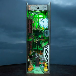 DIY Halloween Spooky Alley Miniature Kit, DIY Book Nook Kit, Diorama ...