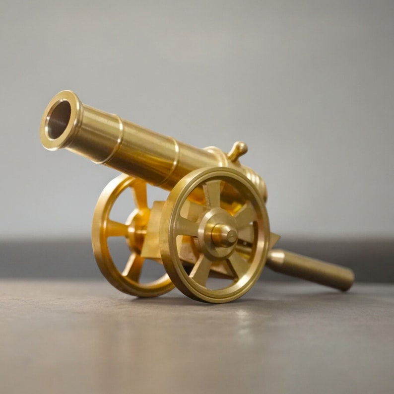 Solid Brass Model Cannon, Miniature Artillery Cannon, Collectible Brass ...